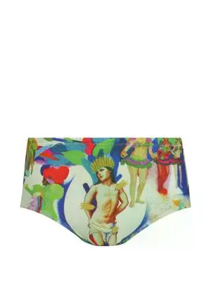 AMIR SLAMA Patterned Swimming Trunks
