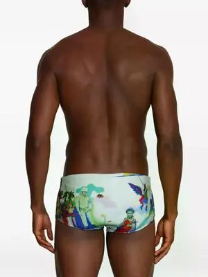 AMIR SLAMA Patterned Swimming Trunks
