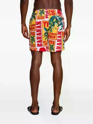 AMIR SLAMA Graphic-print Swim Shorts
