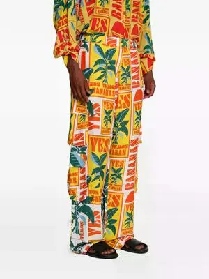 AMIR SLAMA Graphic Print Trousers