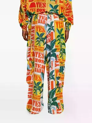AMIR SLAMA Graphic Print Trousers