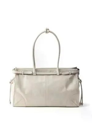 Prada Bonnie Large Leather Handbag - Neutrals