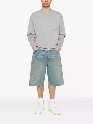 PURPLE BRAND P070 Frayed Shorts - Blue