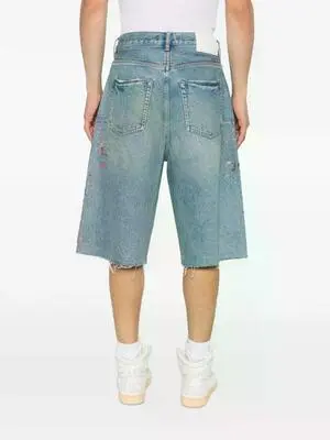 PURPLE BRAND P070 Frayed Shorts - Blue