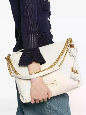 LA CARRIE Tassel-detail Shoulder Bag - White