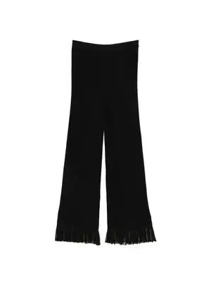 Sandro Ruffled Knit Trousers