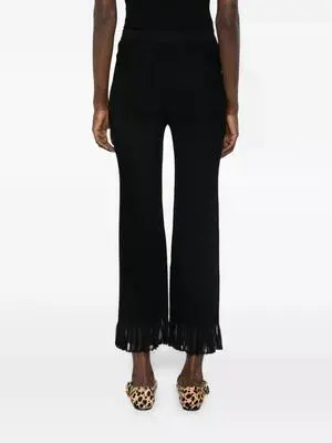 Sandro Ruffled Knit Trousers