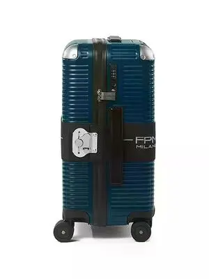 FPM MILANO 55m Bank Zip Deluxe Spinner Luggage Bag - Blue