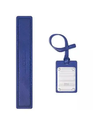 FPM MILANO Logo-detail Address Tag - Blue
