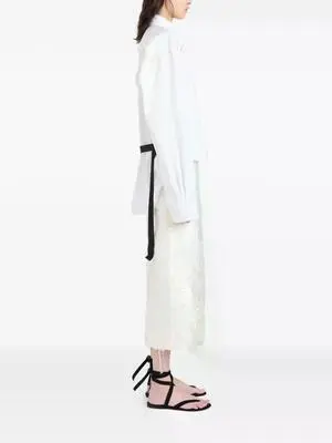 Proenza Schouler Dalma Floral-jacquard Skirt - White