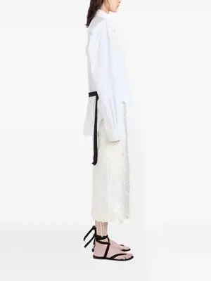 Proenza Schouler Dalma Floral-jacquard Skirt - White