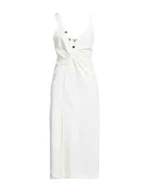 Sandro Sleeveless Midi Dress With Appliqués - White