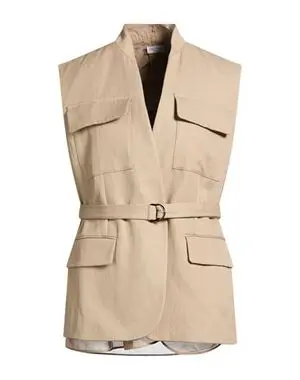 Brunello Cucinelli Belted Cotton And Linen Vest