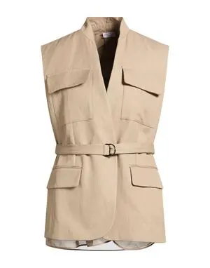 Brunello Cucinelli Belted Cotton And Linen Vest
