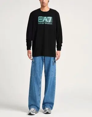 EA7 T-shirt Size Cotton, Elastane - Black