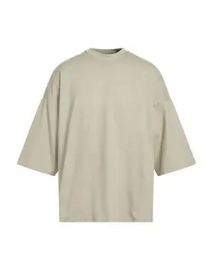 Fear Of God Man T-shirt Beige Size Xs Viscose, Polyamide, Elastane, Acrylic Grey