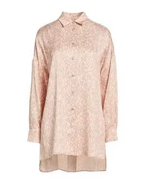 Agnona Shirt In Silk And Elastane - Blush