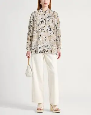8PM Woven Camouflage Print Top