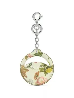 MAISON MARGIELA Floral-print Keyring - Neutrals
