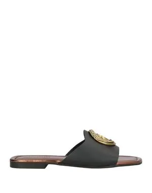 Just Cavalli Leather Slide Sandals