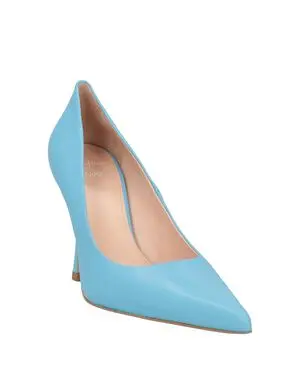Liu Jo Leather Pointed Toe Spool Heel Pumps