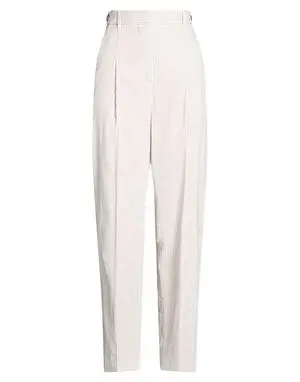 Brunello Cucinelli Linen Cotton Blend Striped Pants