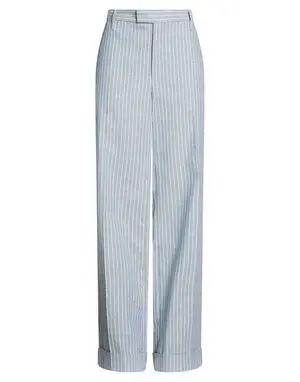 Brunello Cucinelli Wide-leg Striped Twill Pants