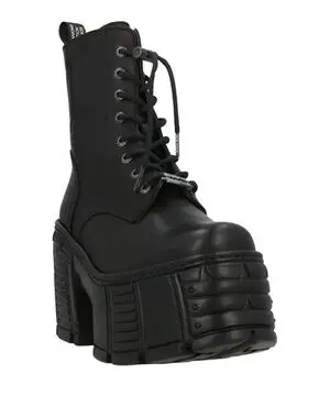 NEW ROCK Leather Ankle Boots