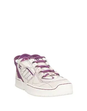 DC SHOES Low-top Two-tone Leather Sneakers - Off White