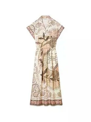 Hand-Drawn Print Day Dresses