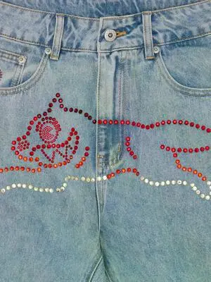 ICECREAM Light Wash Beaded Jeans