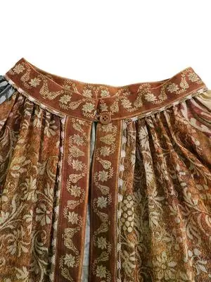 INTO THE EAST Patchwork-motif Top