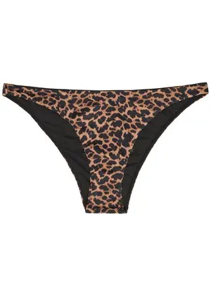 AWAY THAT DAY Almalfi Printed Bikini Briefs - Leopard