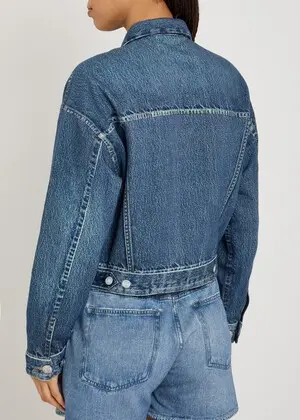 Rag & Bone Miramar Denim-print Terry Jacket