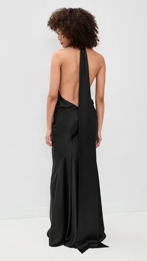 Misha Collection The Cameron Satin Maxi Dress