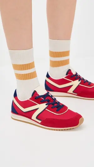 Rag & Bone Retro Trainer Sneakers - Red