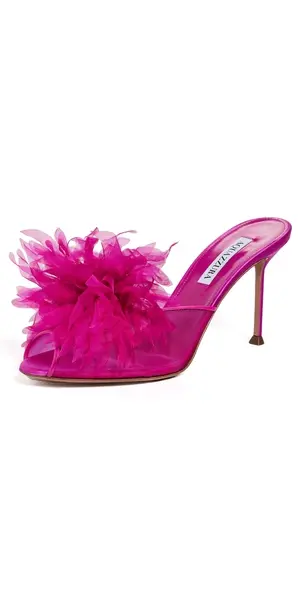 AQUAZZURA Pome 85 Mules - Azalea Pink