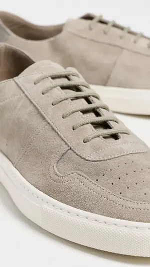 COMMON PROJECTS Suede Basketball Sneakers - Warm Grey