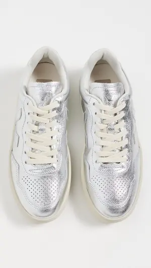 VEJA V-90 Metallic Leather Sneakers