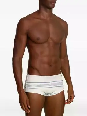 AMIR SLAMA Striped Swimming Trunks