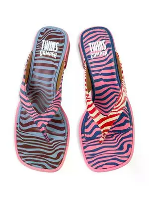 Camper Kora Striped Thong Sandals