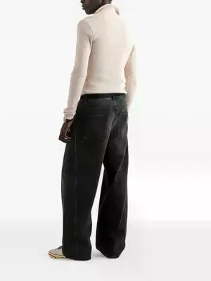 Dolce & Gabbana Lace-up Ribbed Top