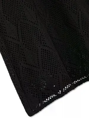 STUDIO TOMBOY Crochet High-neck Dress - Black