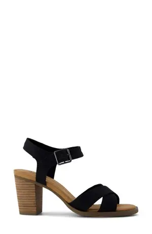 Toms Majorca Ankle Strap Sandal - Black