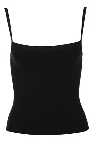 House Of Cb The Body Bandage Top - Black
