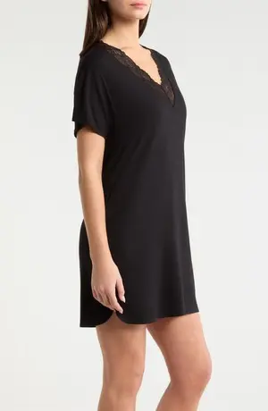 Nordstrom Moonlight Eco Lace Trim Nightshirt