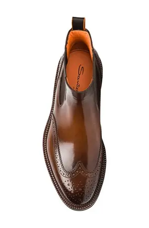 Santoni Kalama Wingtip Chelsea Boots