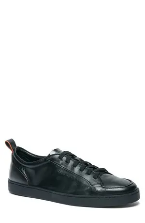 Santoni Off Duty Low Top Sneaker - Black