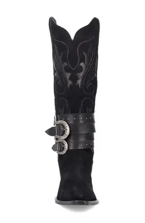 DINGO Buck Wild Knee High Western Boot - Black