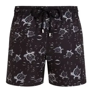 Vilebrequin Micro-perforated Ultra-light Packable Swim Shorts - Black